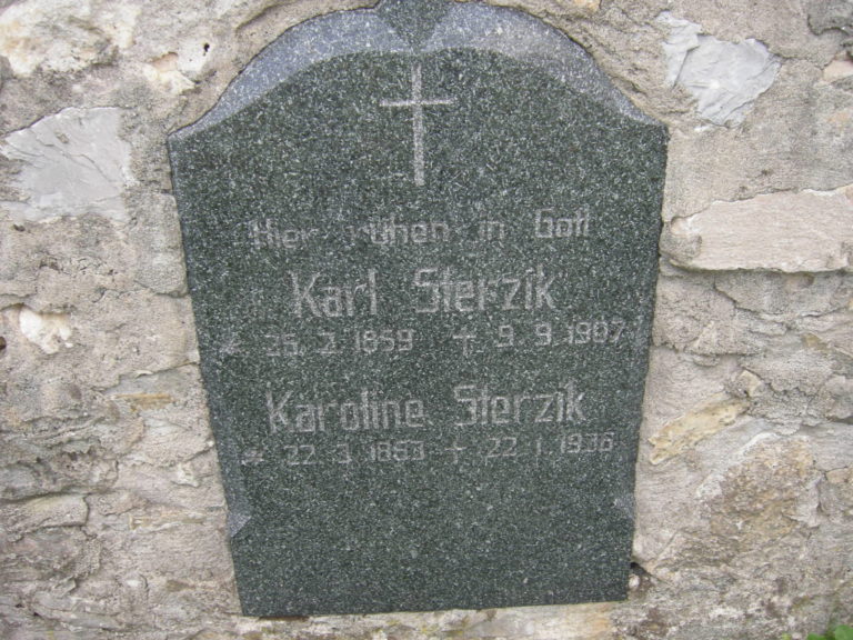 Sterzik Karl 1859-1907 Petersgrätz,PL – Mundil Family